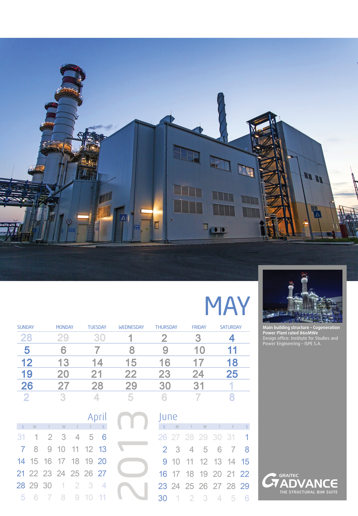 GRAITEC annual calendar | Civil Engineering Software Solutions