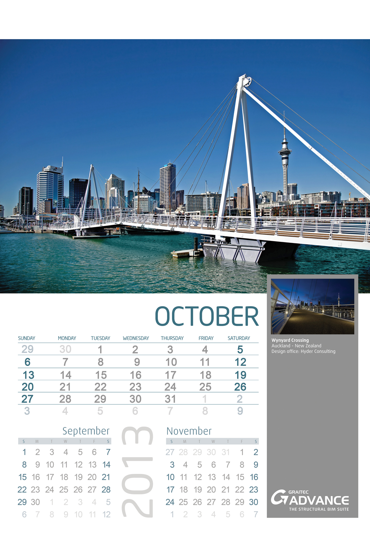 GRAITEC annual calendar | Civil Engineering Software Solutions