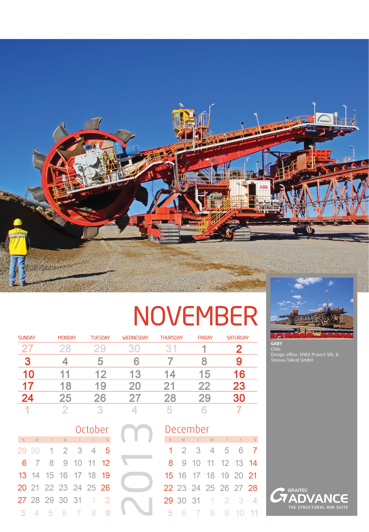 GRAITEC annual calendar | Civil Engineering Software Solutions