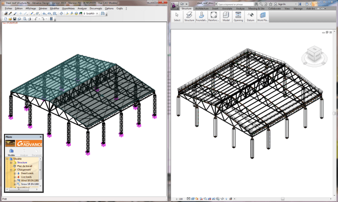 10.AD-Revit Steel roof | Civil Engineering Software Solutions