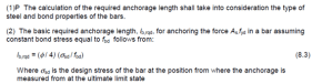 How is the anchorage length calculated? | Civil Engineering Software ...