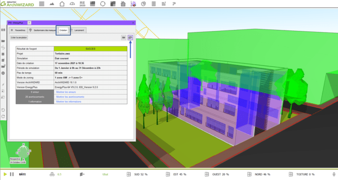 EnergyPlus simulation with ArchiWIZARD | Civil Engineering Software ...